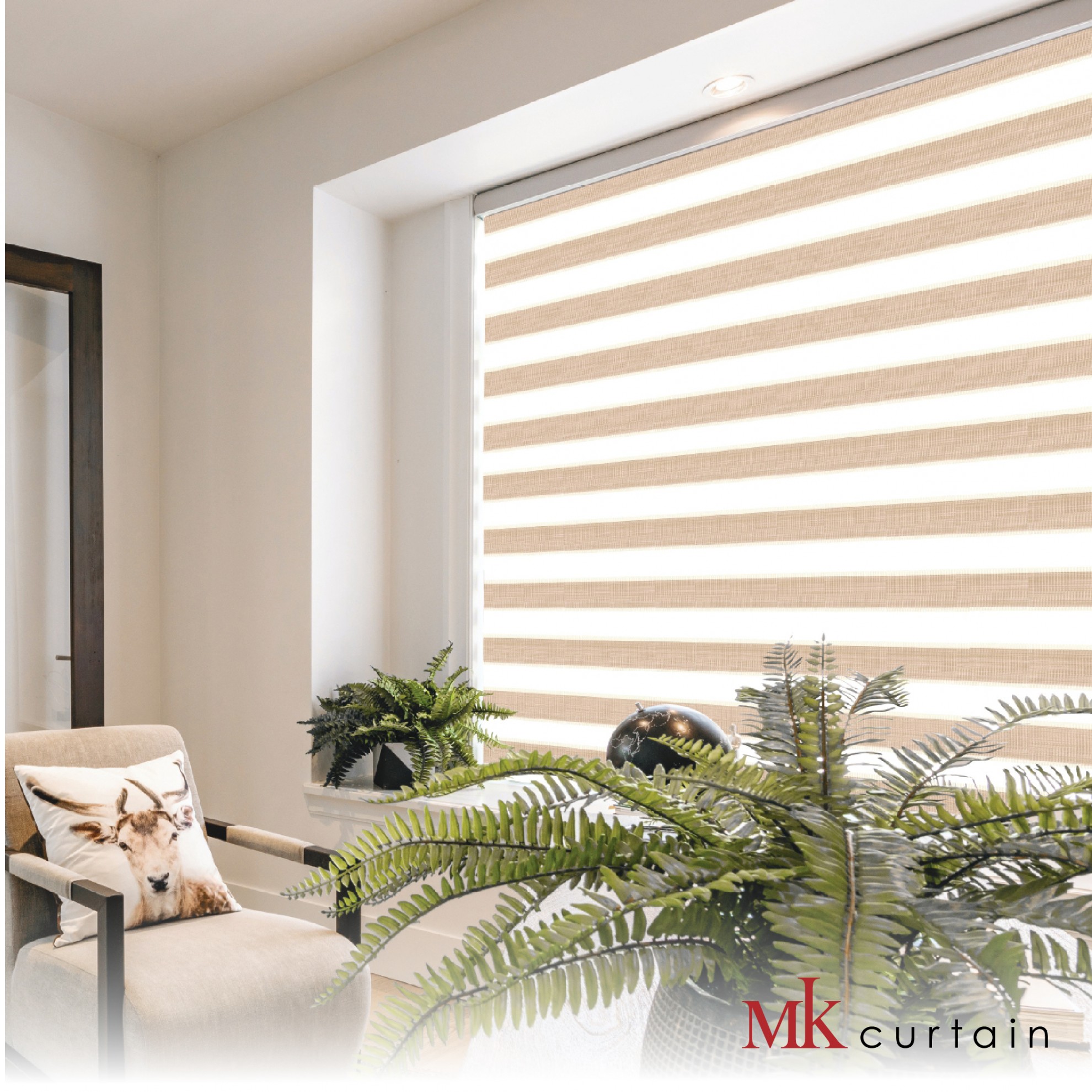 MK Blinds Custom Made Zebra Blinds-315cm (MK240) [RM33.80/square feet ...